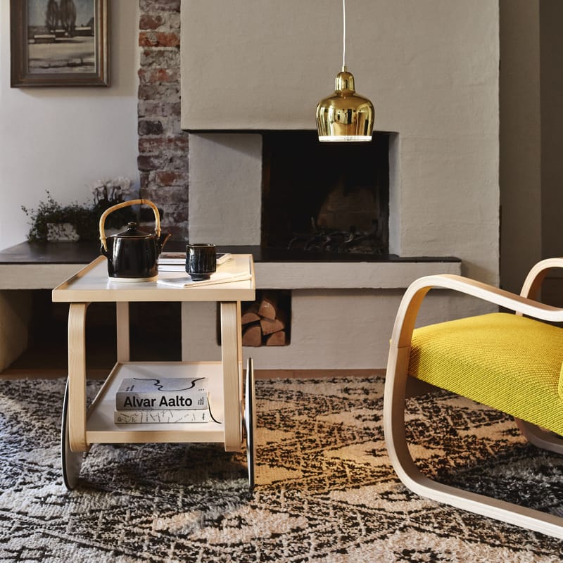 ARTEK Tea Trolley 901 Dresser - white natural birch | Made In Design UK