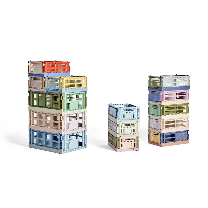 Korb Colour Crate MIX von Hay - lavendel puderpink | Made In Design
