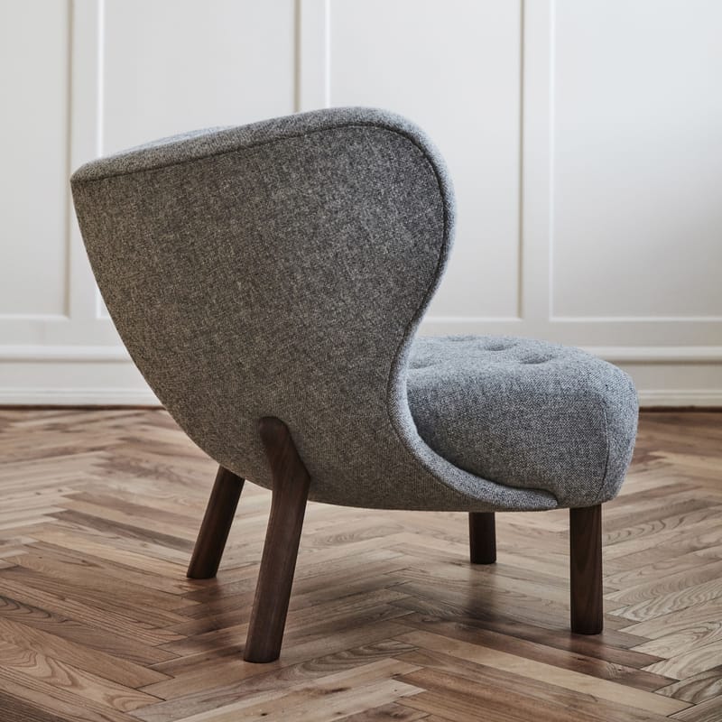 Fauteuil rembourré Little Petra VB2 &tradition - gris | Made In Design