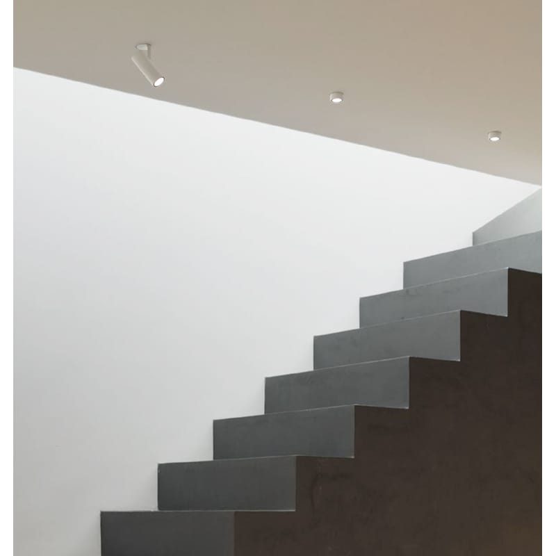 Flos Find Me Monopoint LED Fitted ceiling lamp - black | Made In Design UK