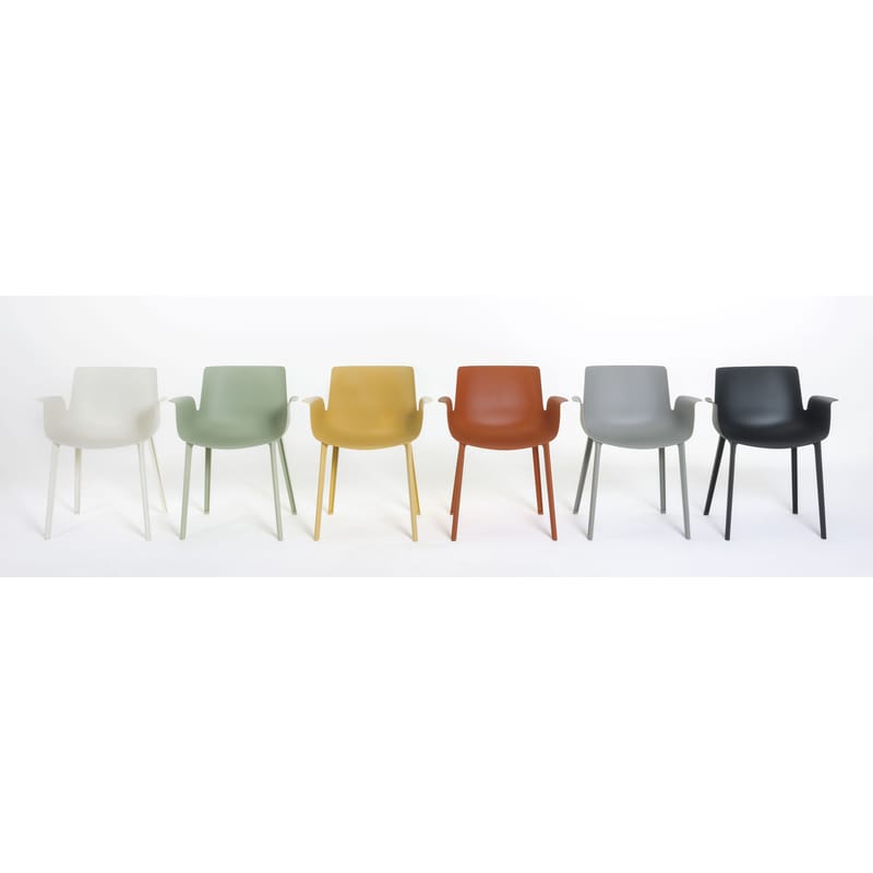 Kartell Piuma Armchair - grey | Made In Design UK