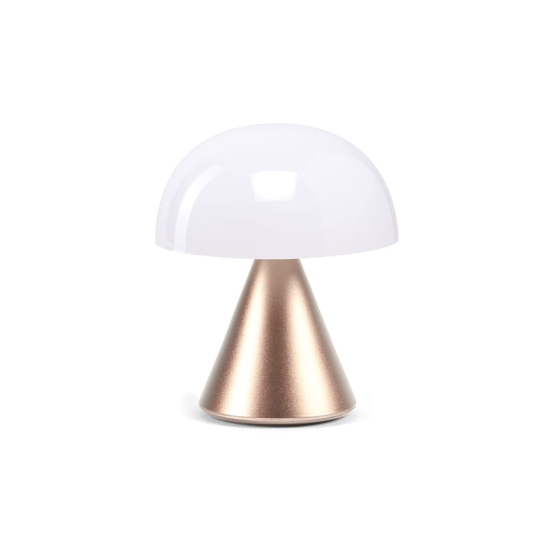 Lexon Mina Mini LED Wireless rechargeable lamp - pink gold | Made In ...