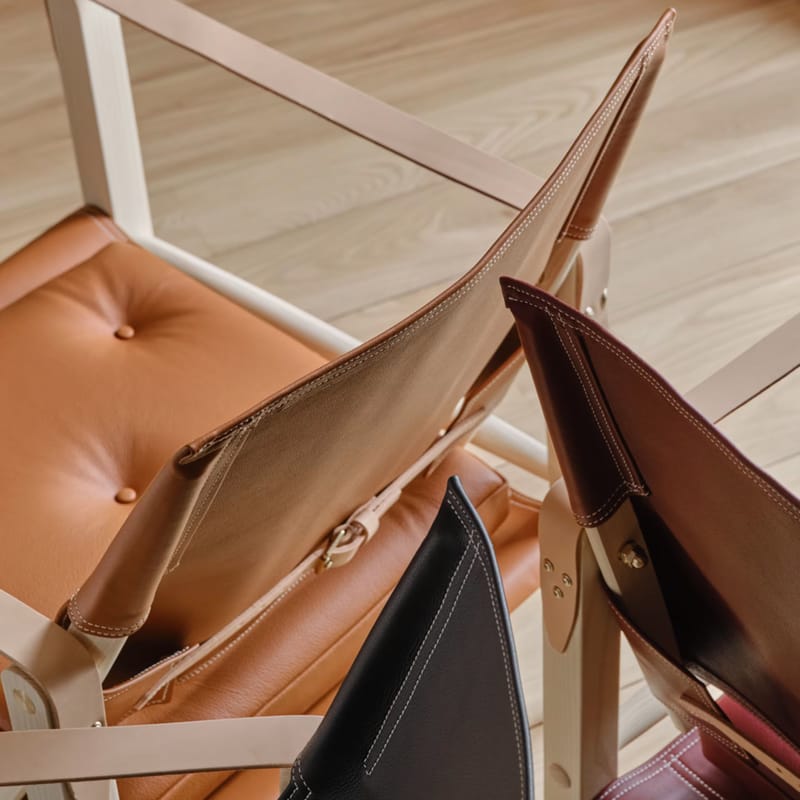 Fauteuil KK47000 - Safari Chair CARL HANSEN & SON - marron | Made In Design