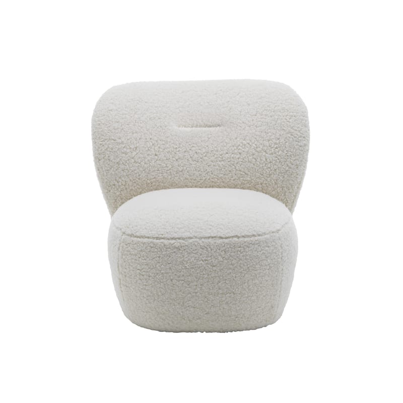 Fauteuil rembourré Loll 07 Gervasoni - blanc | Made In Design