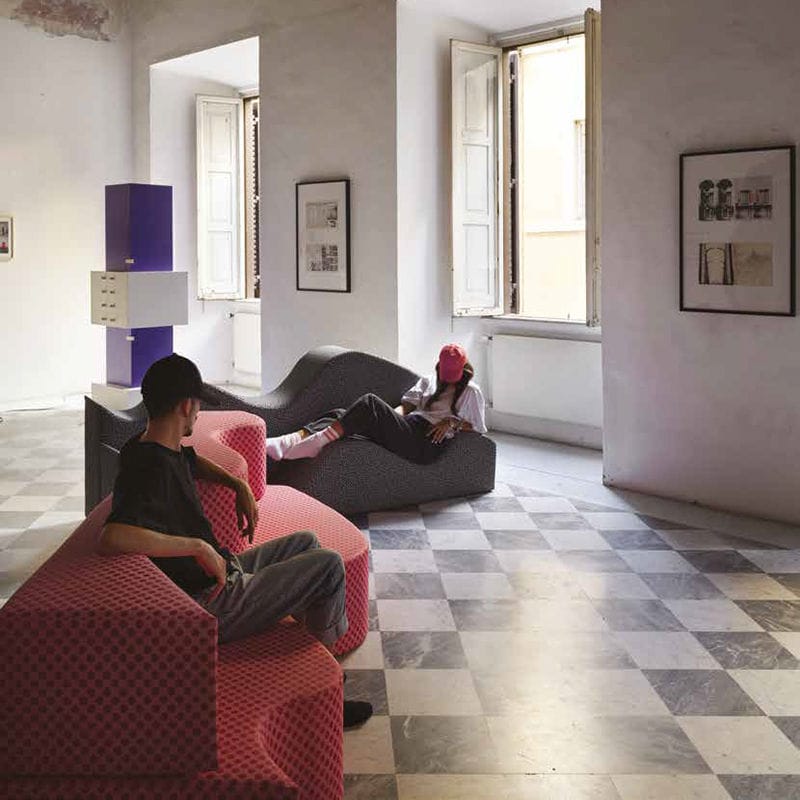 Canapé modulable Superonda POLTRONOVA - noir | Made In Design