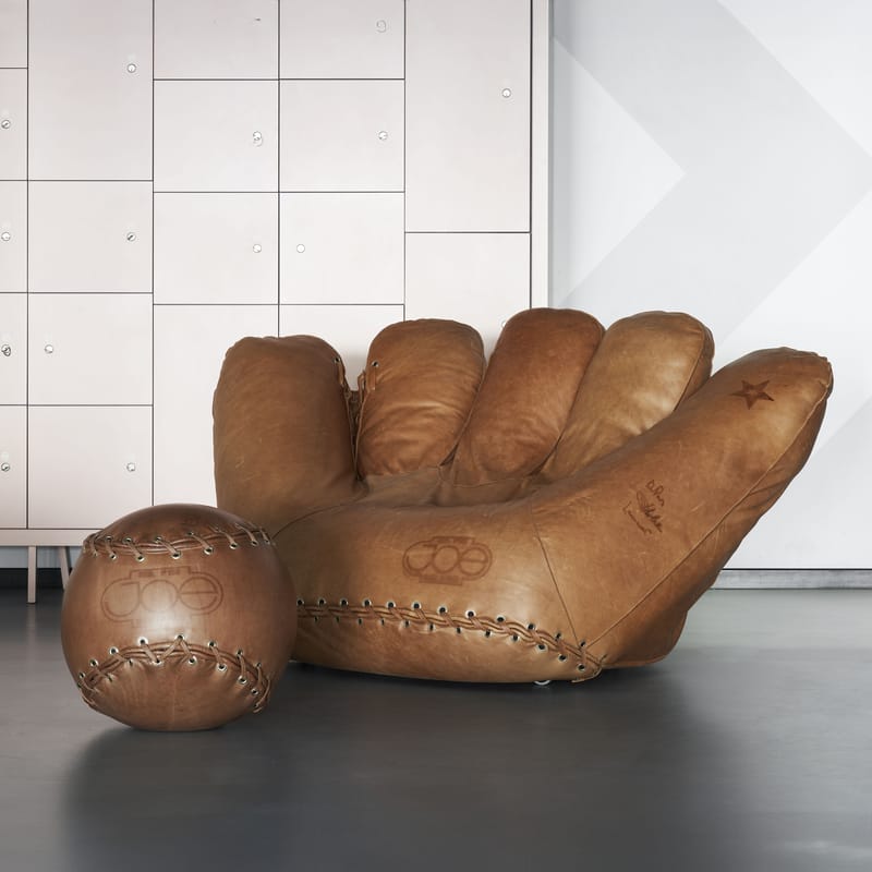 Fauteuil rembourré Joe POLTRONOVA - marron | Made In Design