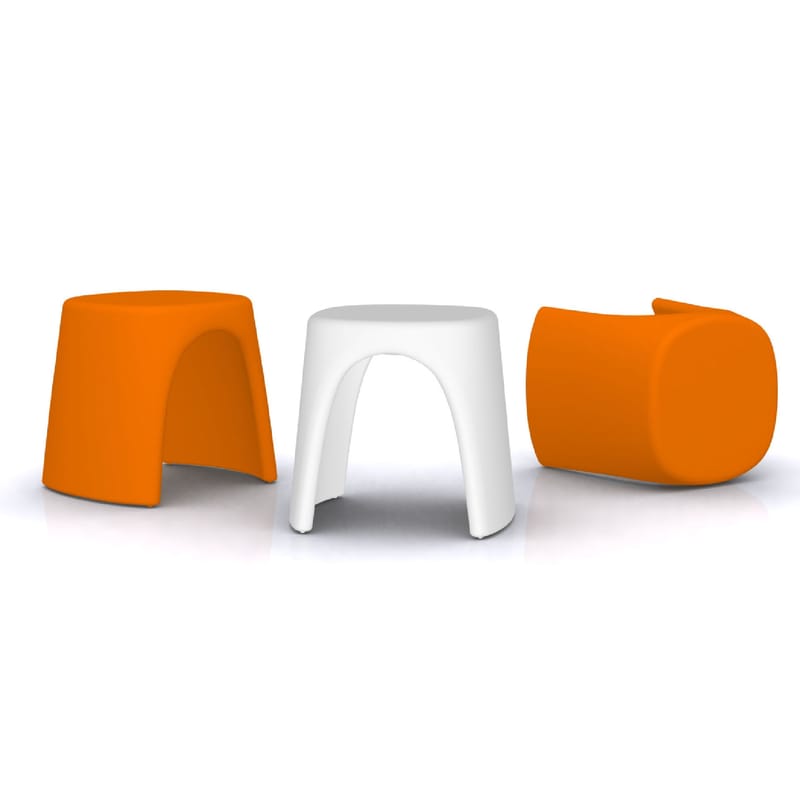 Slide Amélie Stackable stool - orange | Made In Design UK