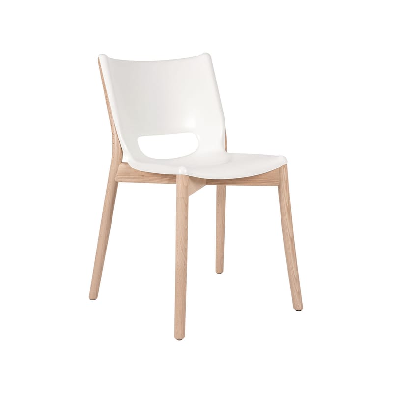 Alessi Poêle Collection Chair - white natural beechwood | Made In Design UK