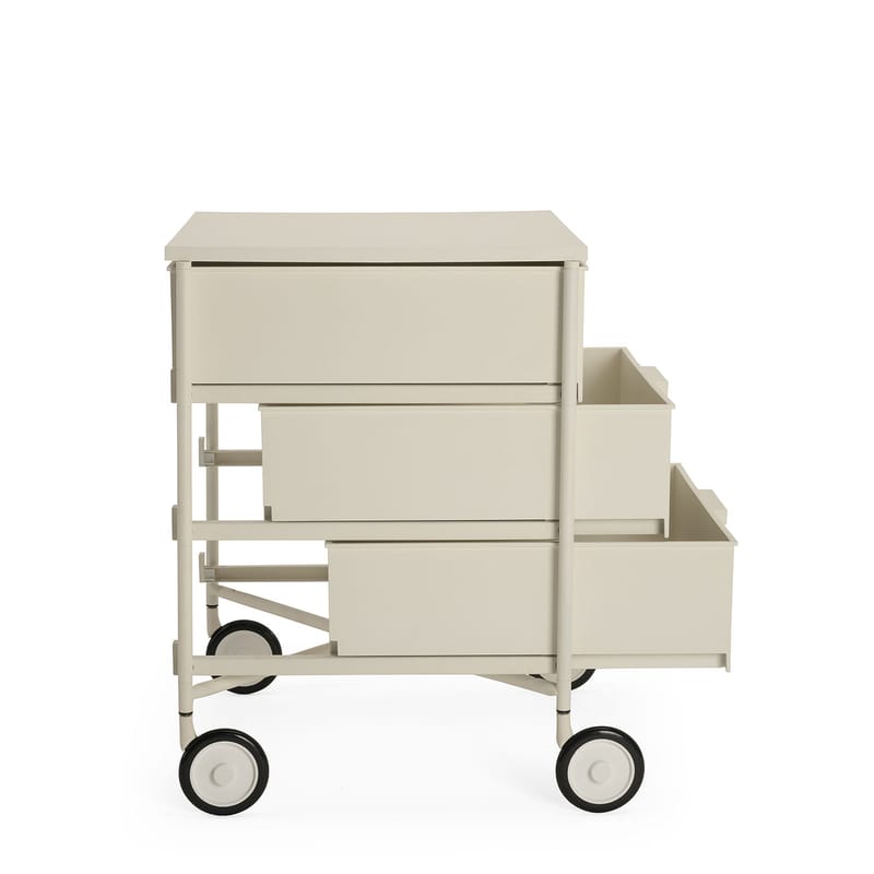 Rollcontainer Mobil von Kartell - weiß mattiert | Made In Design