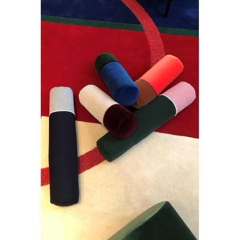 Coussin Tube long Lelièvre Paris - bleu | Made In Design