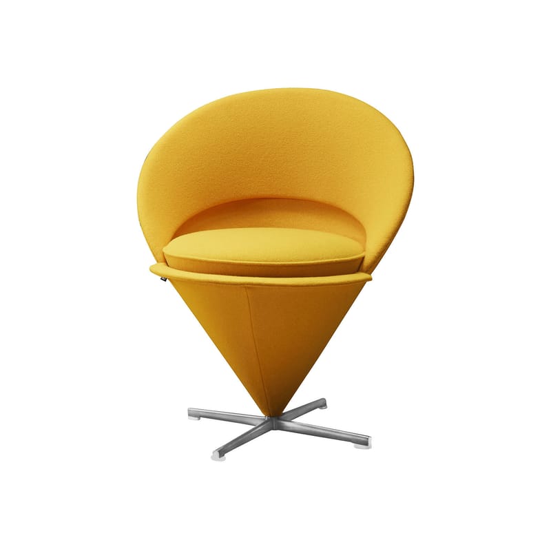 Poltrona girevole Cone Chair di Vitra - giallo | Made In Design