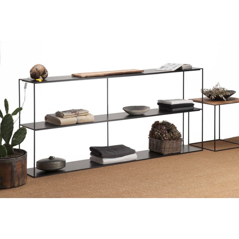 Zeus Slim Irony Bookcase - copper black | Made In Design UK
