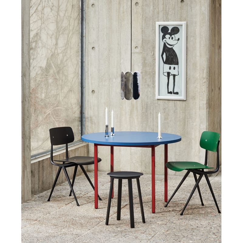 Table ronde Two-Colour Hay - bleu | Made In Design