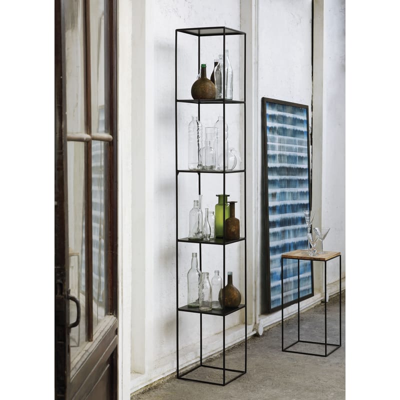 Zeus Slim Irony Bookcase - copper black | Made In Design UK