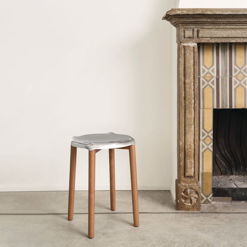Hocker Poêle Collection von Alessi - stahl poliert | Made In Design