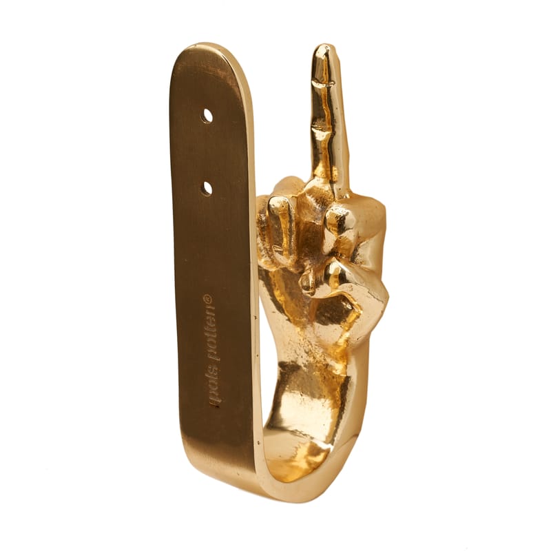 Patère F-you Pols Potten - or métal | Made In Design