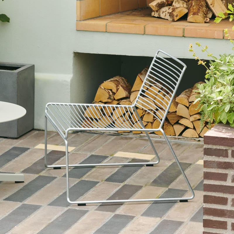 Hay Hee Low armchair - galvanized steel | Made In Design UK