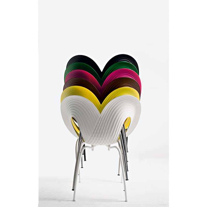 Moroso Ripple chair Stackable armchair - black | Made In Design UK