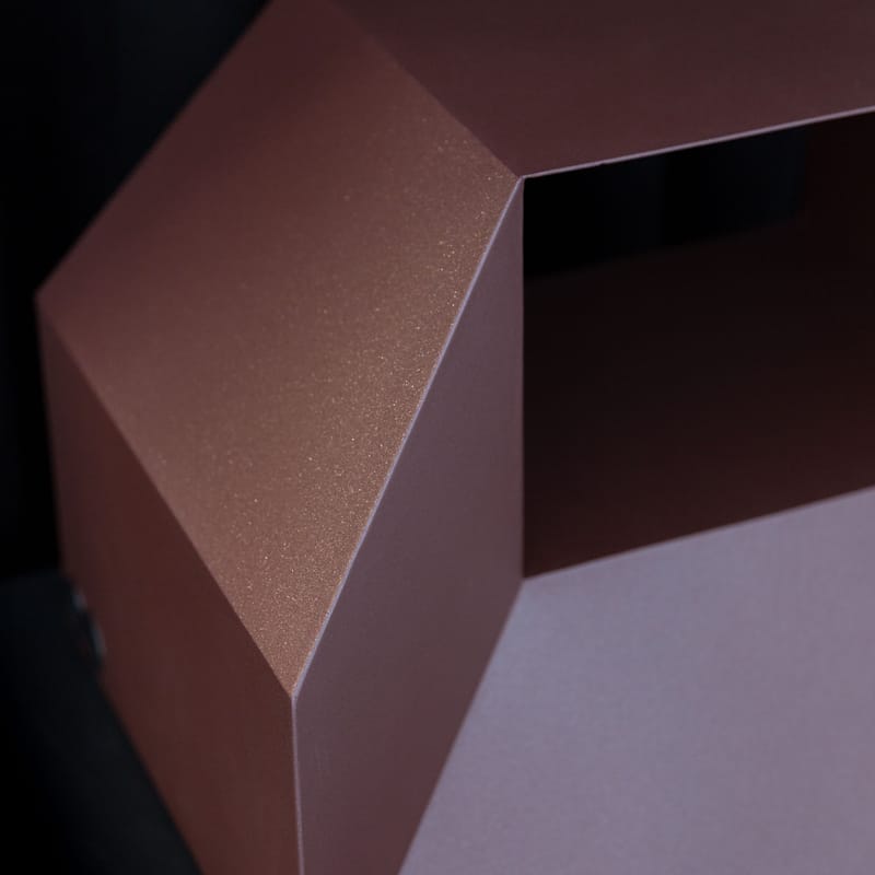 La Chance Rocky side End table - burgundy | Made In Design UK