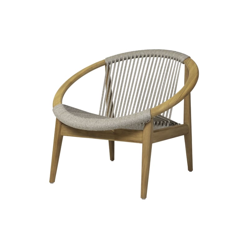 Vincent Sheppard Frida Lounge armchair - dune white natural teak | Made ...