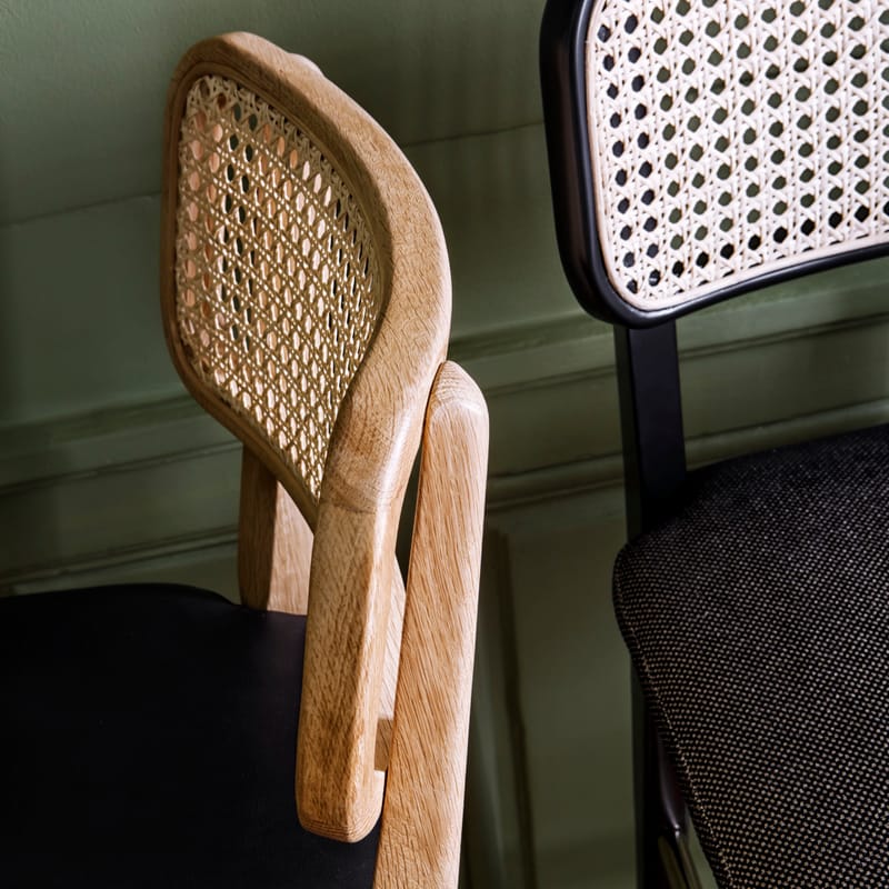 RED Edition Cannage Bar stool - oak brass natural rottan caviar grey ...