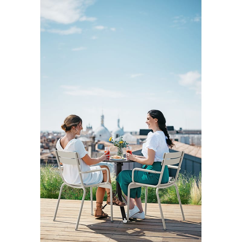 Fermob Luxembourg Stackable armchair - frosted lemon | Made In Design UK