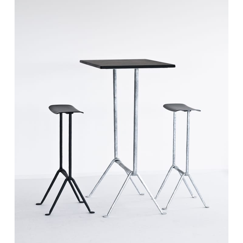 Magis Officina Bar stool - black galvanized metal | Made In Design UK