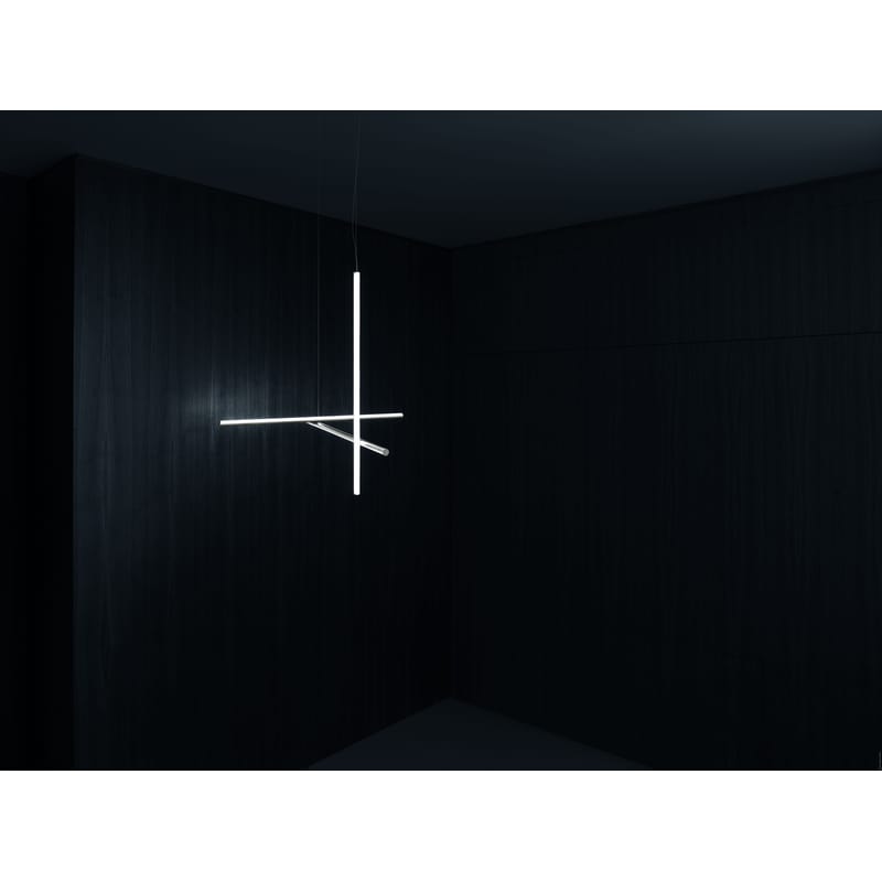 Suspension Coordinates S1 Flos - gris argent métal | Made In Design