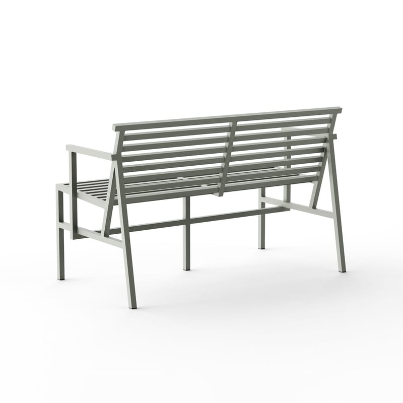 Bank mit Rückenlehne 19 Outdoors von NINE - grau | Made In Design
