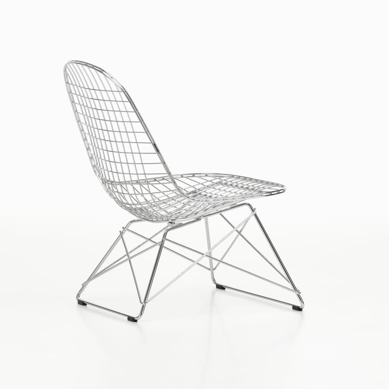 Poltrona lounge Wire Chair LKR di Vitra - argento metallo | Made In Design