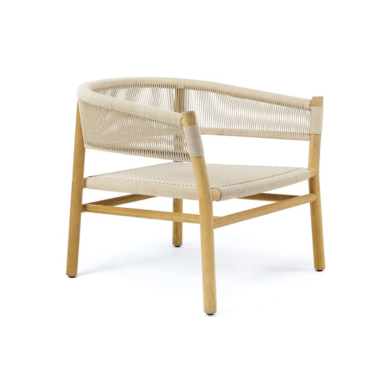 Lounge-Sessel Kilt von Ethimo - sand teak, natur | Made In Design