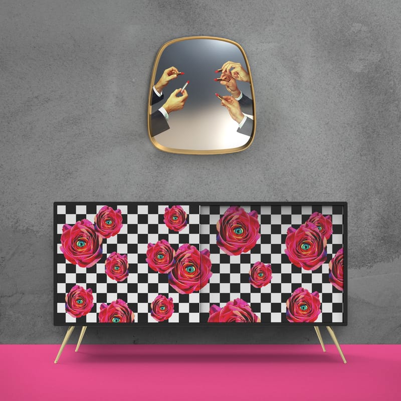 Seletti Toiletpaper Mirror - multicoulered gold | Made In Design UK