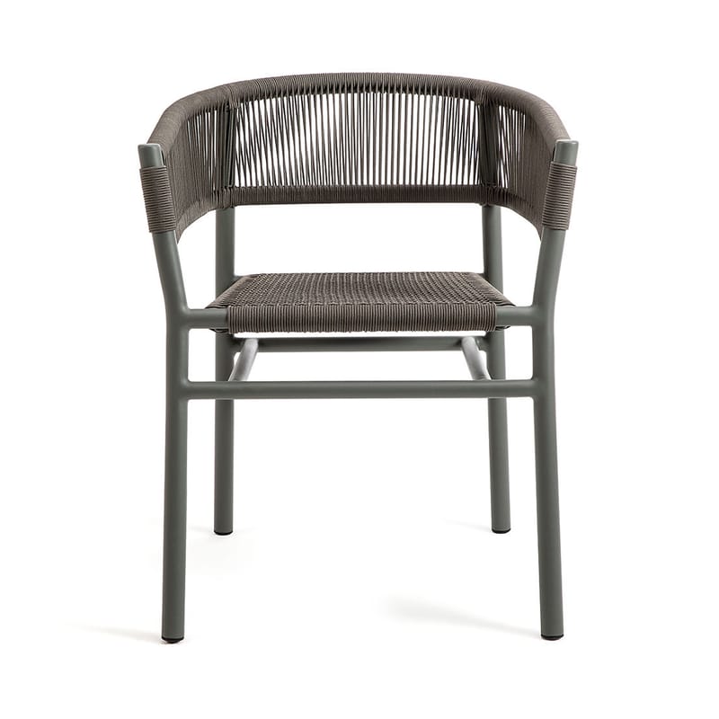 Ethimo Kilt Stackable armchair - dark grey hot grey | Made In Design UK