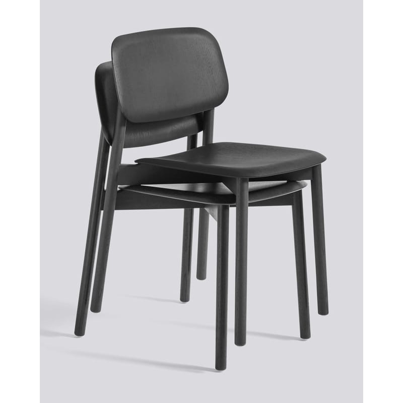 Hay Soft Edge 60 Stacking chair - black | Made In Design UK