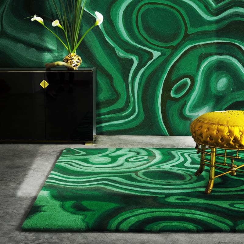PINTON Malachite Rug - green | Made In Design UK