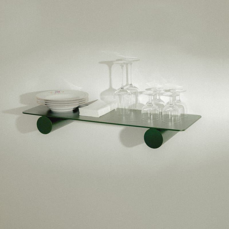 Etagère Pipeline Duo raawii - vert | Made In Design