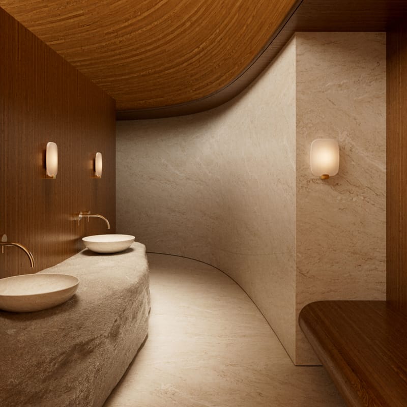 DCW éditions Light Me Tender Vertical LED Wall light - white gold ...