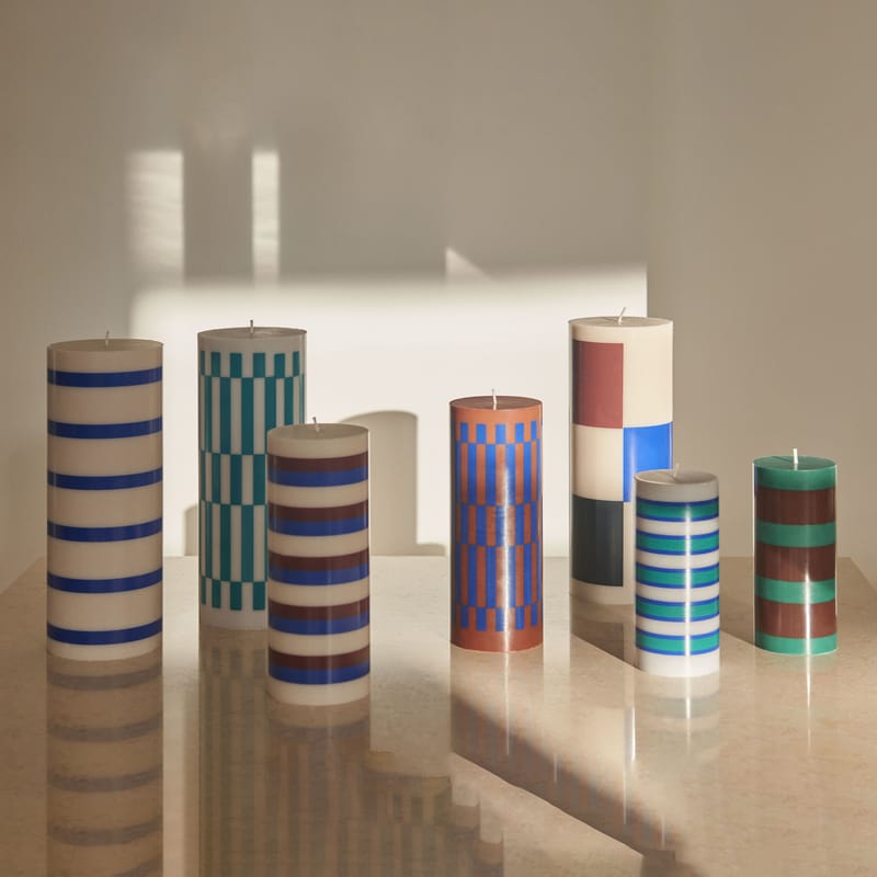 Candela a blocco Column Large di Hay - multicolore | Made In Design