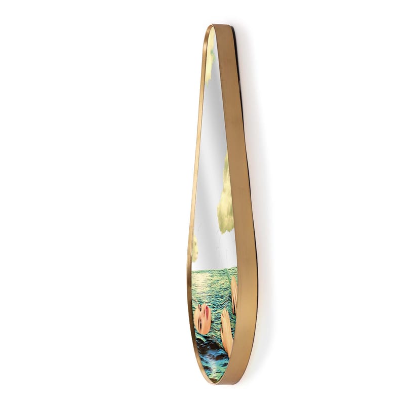 Specchio da parete Toiletpaper Pear di Seletti - multicolore oro | Made ...