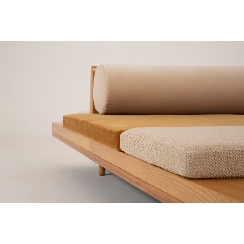 Dormeuse / Divan Place des Victoires Lelièvre Paris - marron beige bois ...