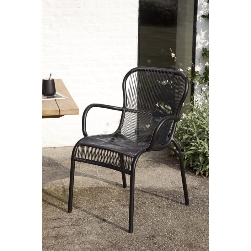 Stapelbarer Sessel Loop von Vincent Sheppard - schwarz | Made In Design