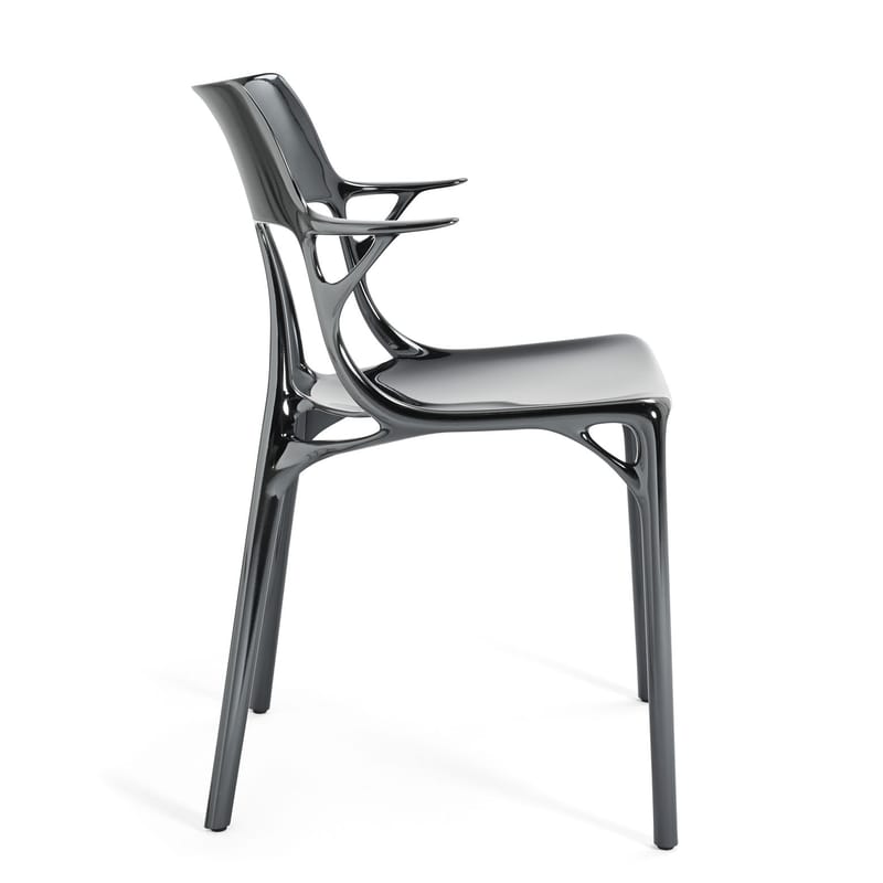 Kartell A.I Armchair - titanium | Made In Design UK