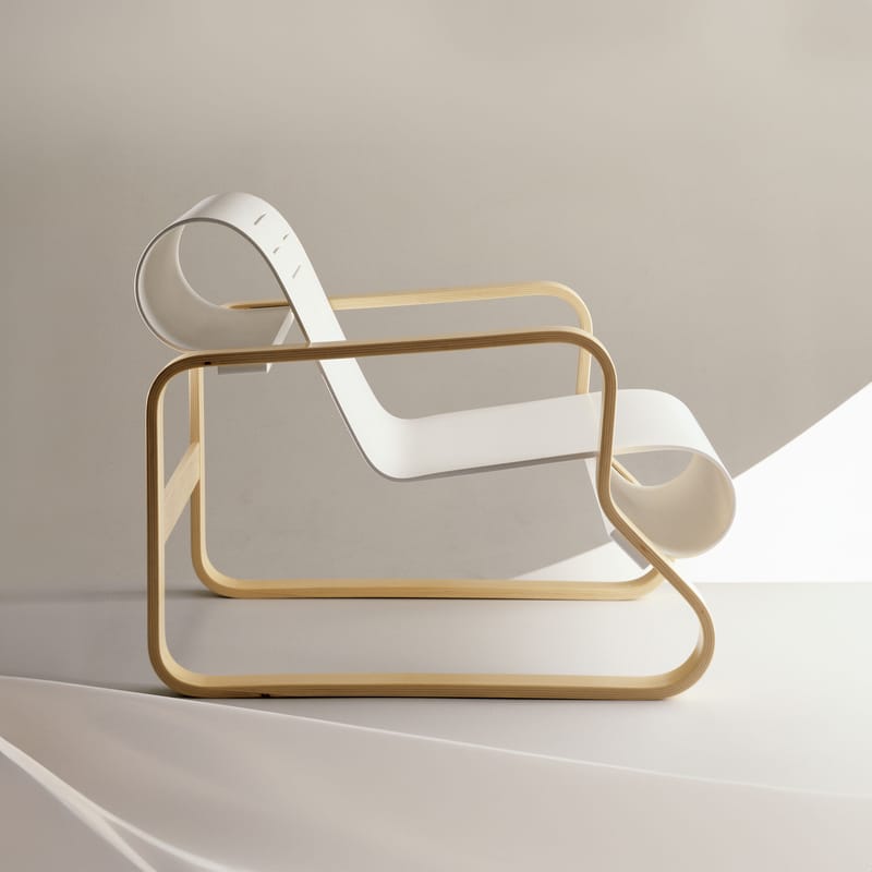 ARTEK 41 Paimio Armchair - white natural birch | Made In Design UK