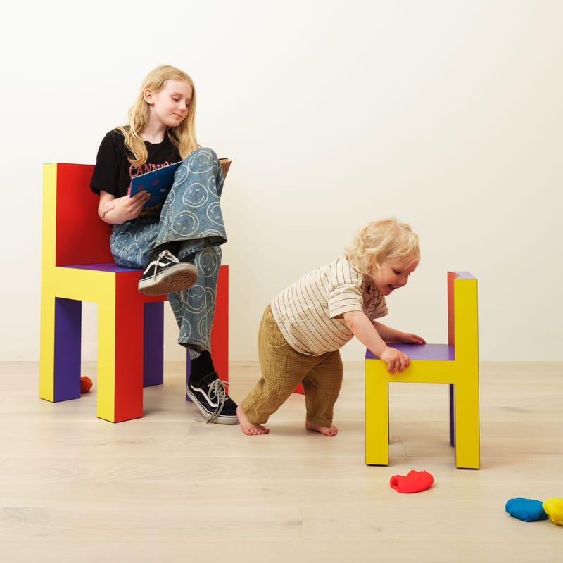 Stuhl Tagadà Chair von STAMULI - rosa flieder hellgrün | Made In Design