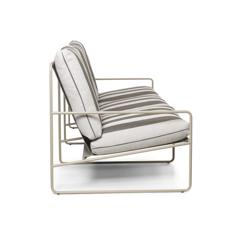 Ferm Living Desert Stripe 3-seater outdoor sofa - cashmere beige | Made ...