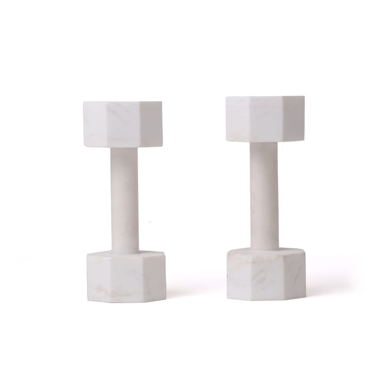 Seletti Lvdis - Haltères Large Sculpture - white | Made In Design UK