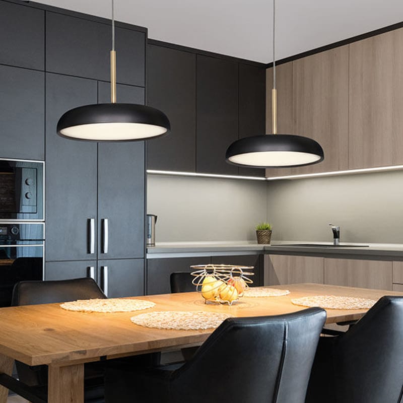 Suspension Zero Medium LED Lumen Center Italia - noir | Made In Design