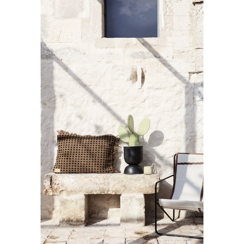 Vaso per fiori Hourglass Extra Small di Ferm Living - nero | Made In Design