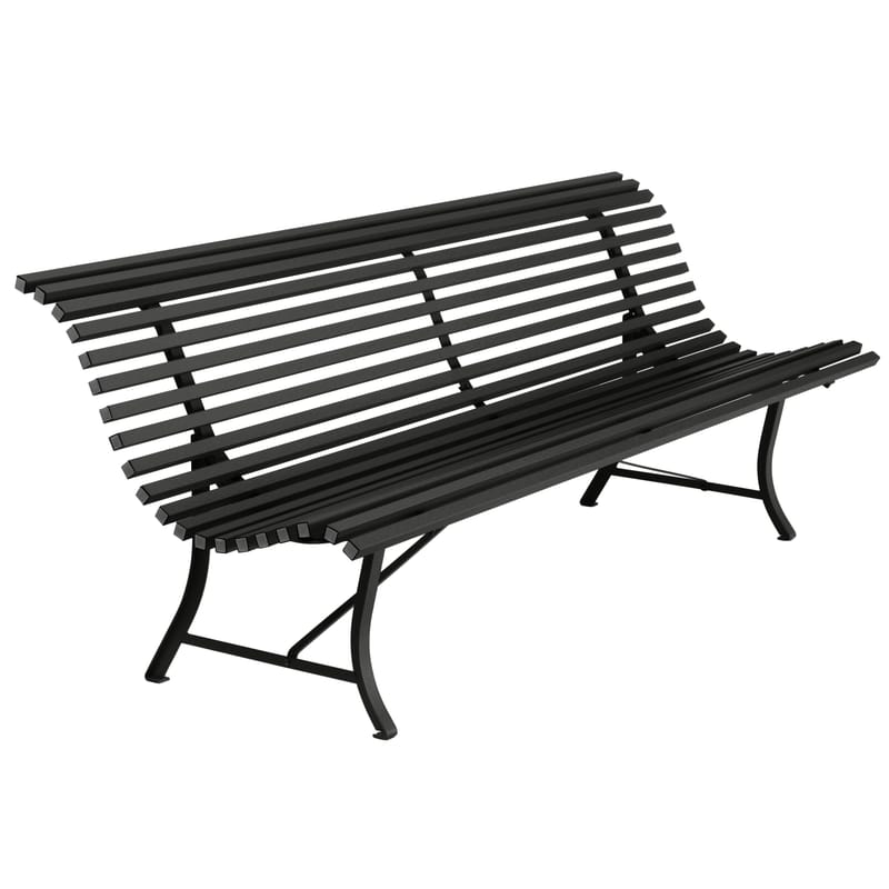 Black steel bench store