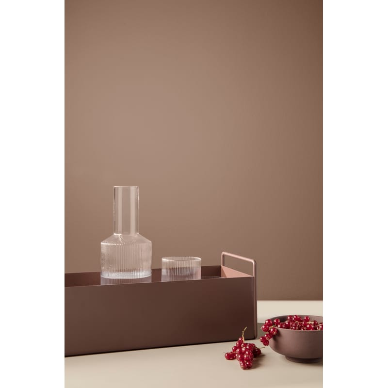 Longdrink Glas Ripple von Ferm Living - transparent | Made In Design